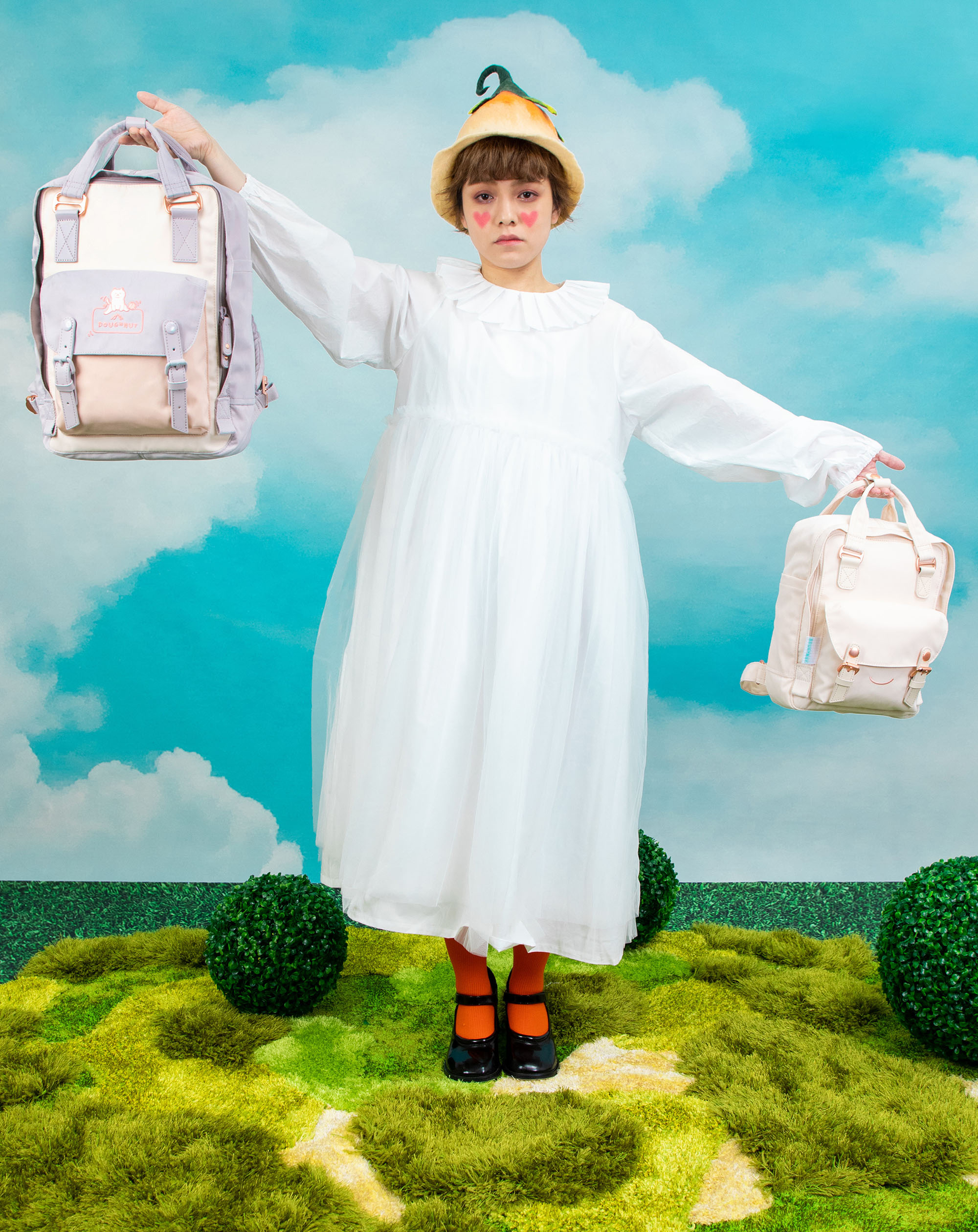 Doughnut Fairies and Friends Series Ladies Lightweight Casual Backpack/Crossbody Bag (1L/1.2L/2 ...