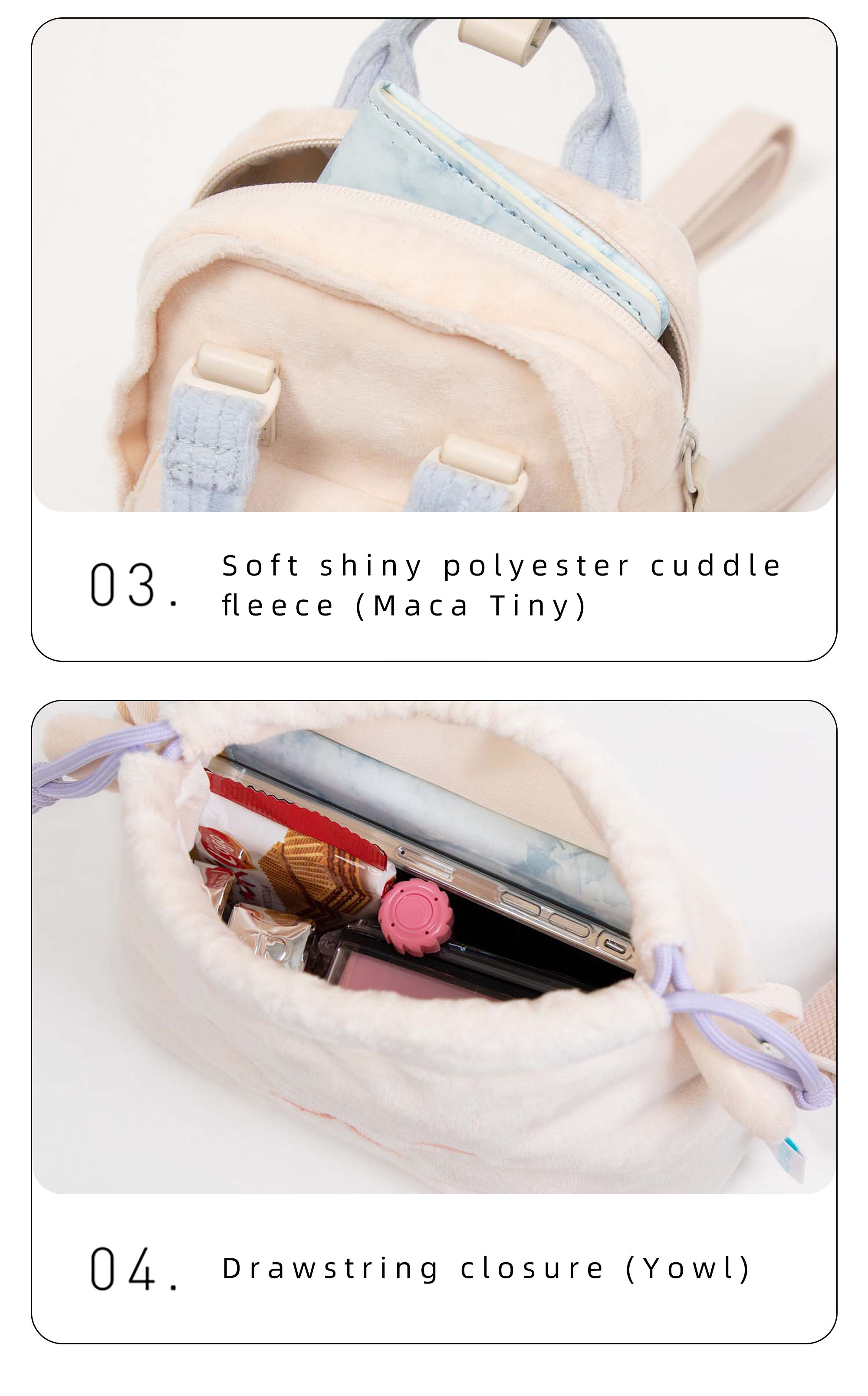 Doughnut Fairies and Friends Series Ladies Lightweight Casual Backpack/Crossbody Bag (1L/1.2L/2 ...