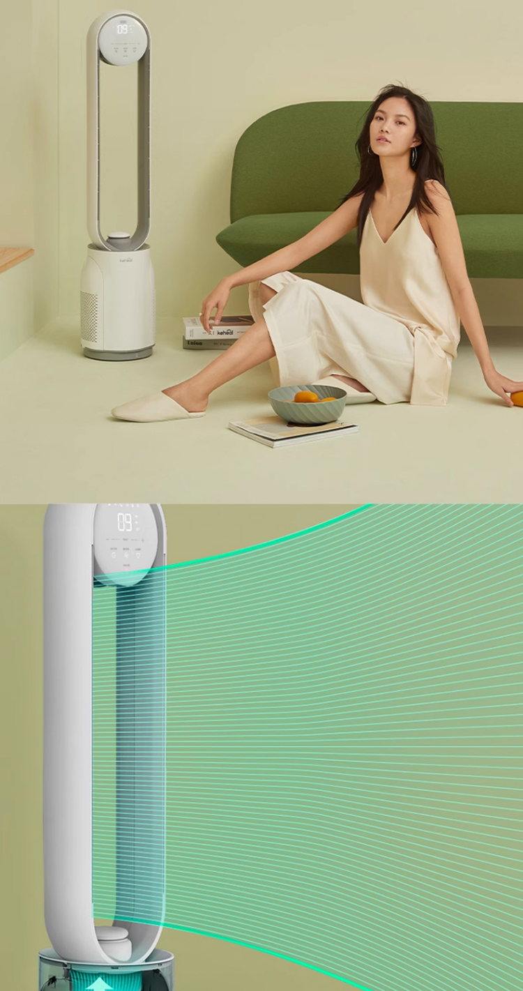 Keheal A4PRO Air purification Bladeless Fan 2in1 Air Circualtion Fan ...