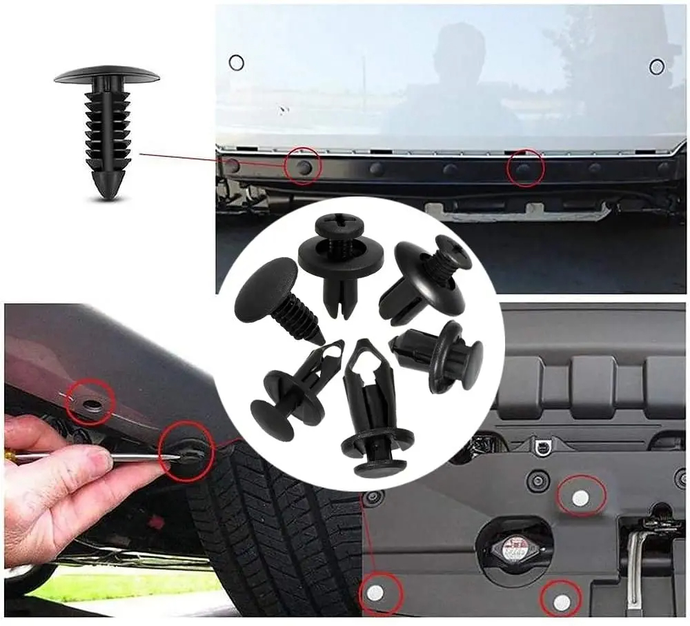 190pcs Car Fixing Parts Clip 6 Sizes Plastic Fastener Kit Car ...