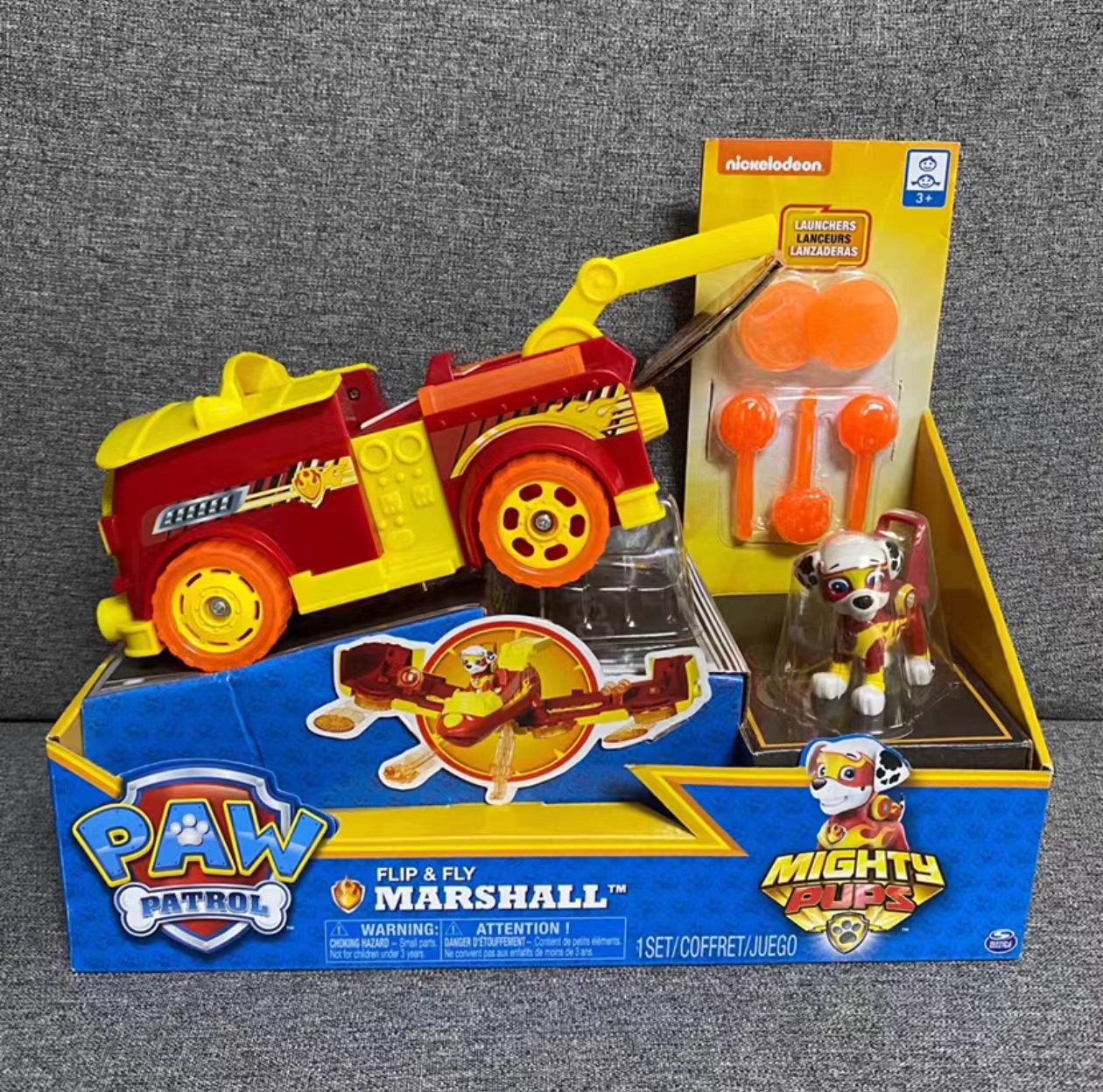PAW Patrol Mighty Pups - Marshall’s Flip & Fly, 2-in-1 Transforming ...