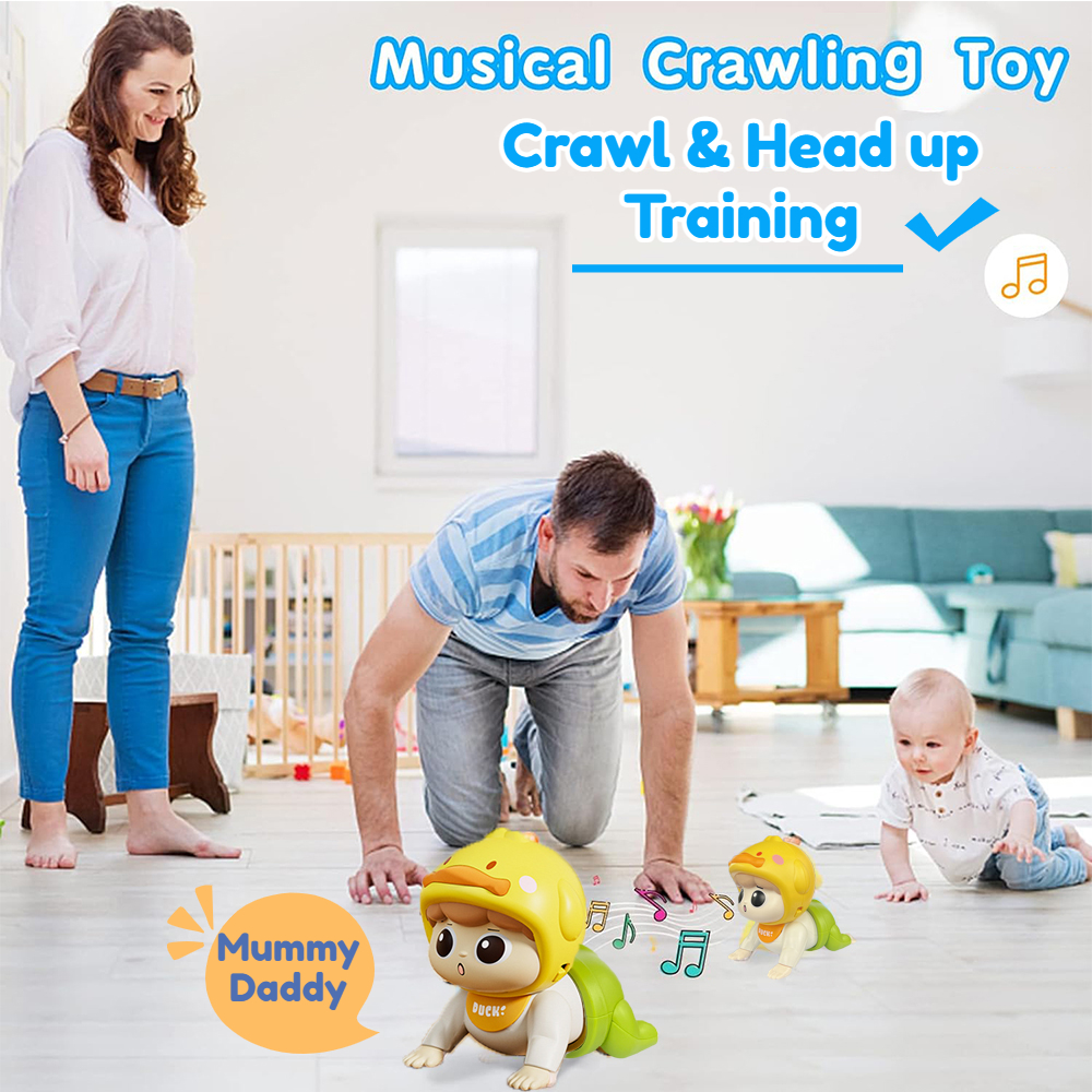 Baby Crawling Toys 6 Months+，Baby Infant Toys with Music， Early ...