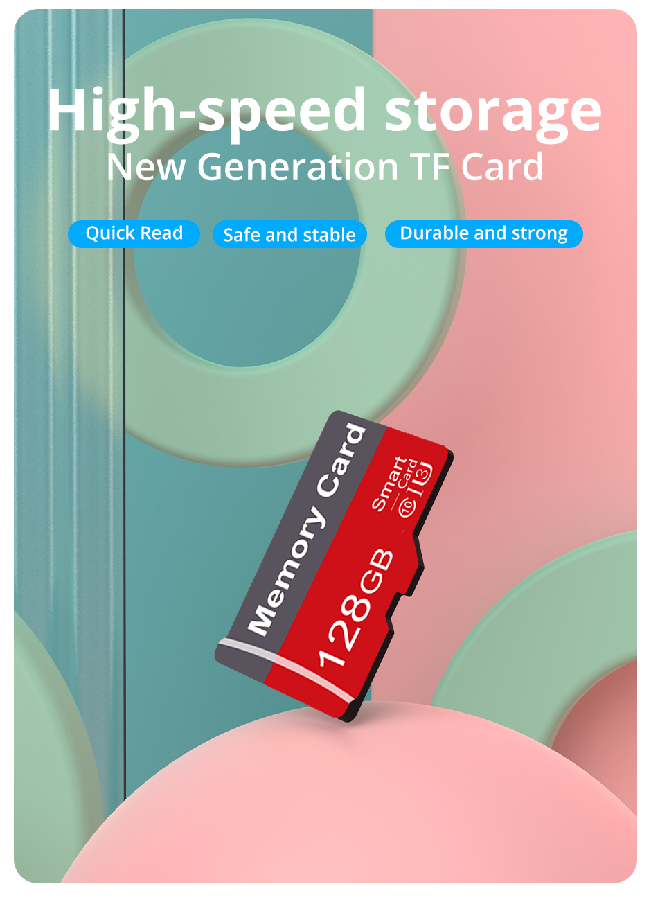 Mini flash SD card, 32GB high-speed storage card, Class10 Micro TF/SD ...