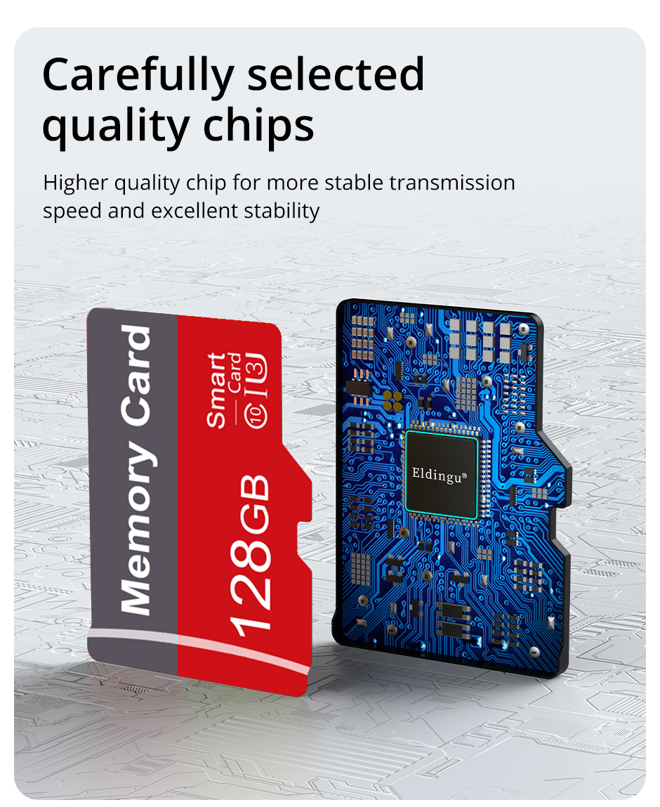 Mini flash SD card, 32GB high-speed storage card, Class10 Micro TF/SD card, A1, smart SD card ...