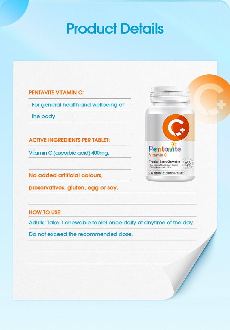 Pentavite Vitamin 3 bottles Set (Bubbly B+Vitamin C+ Calcium+D Plus ...