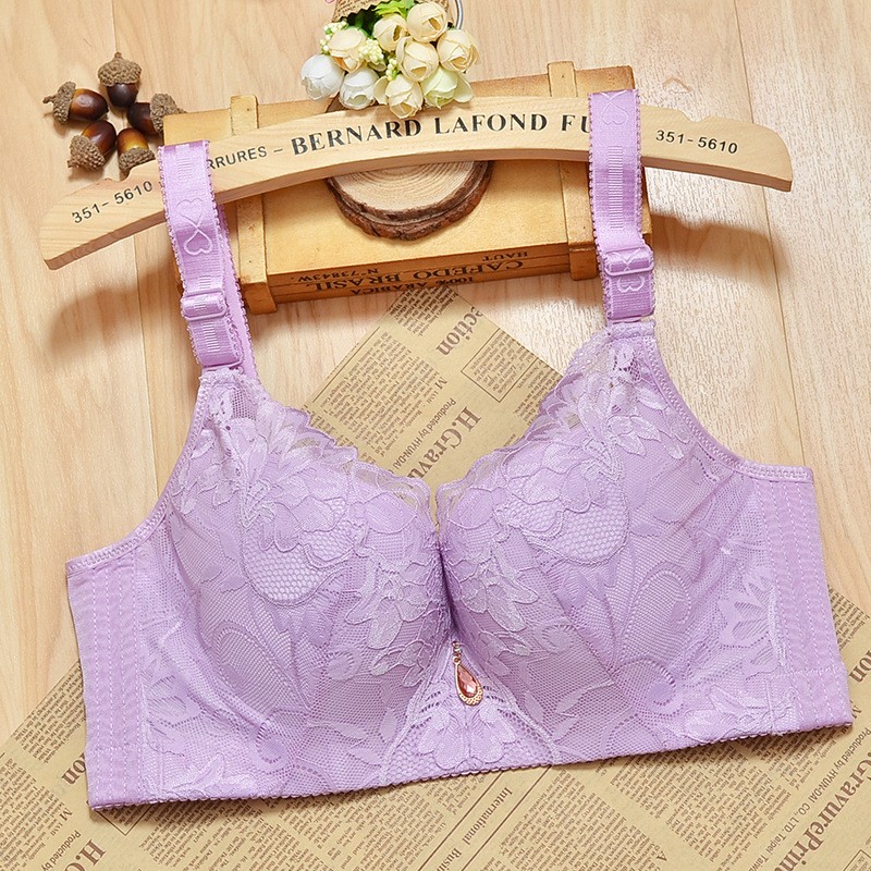 【Ready Stock】Plus Size Bra 38D to 50DE CDE thin Steel-rimmed Lace ...