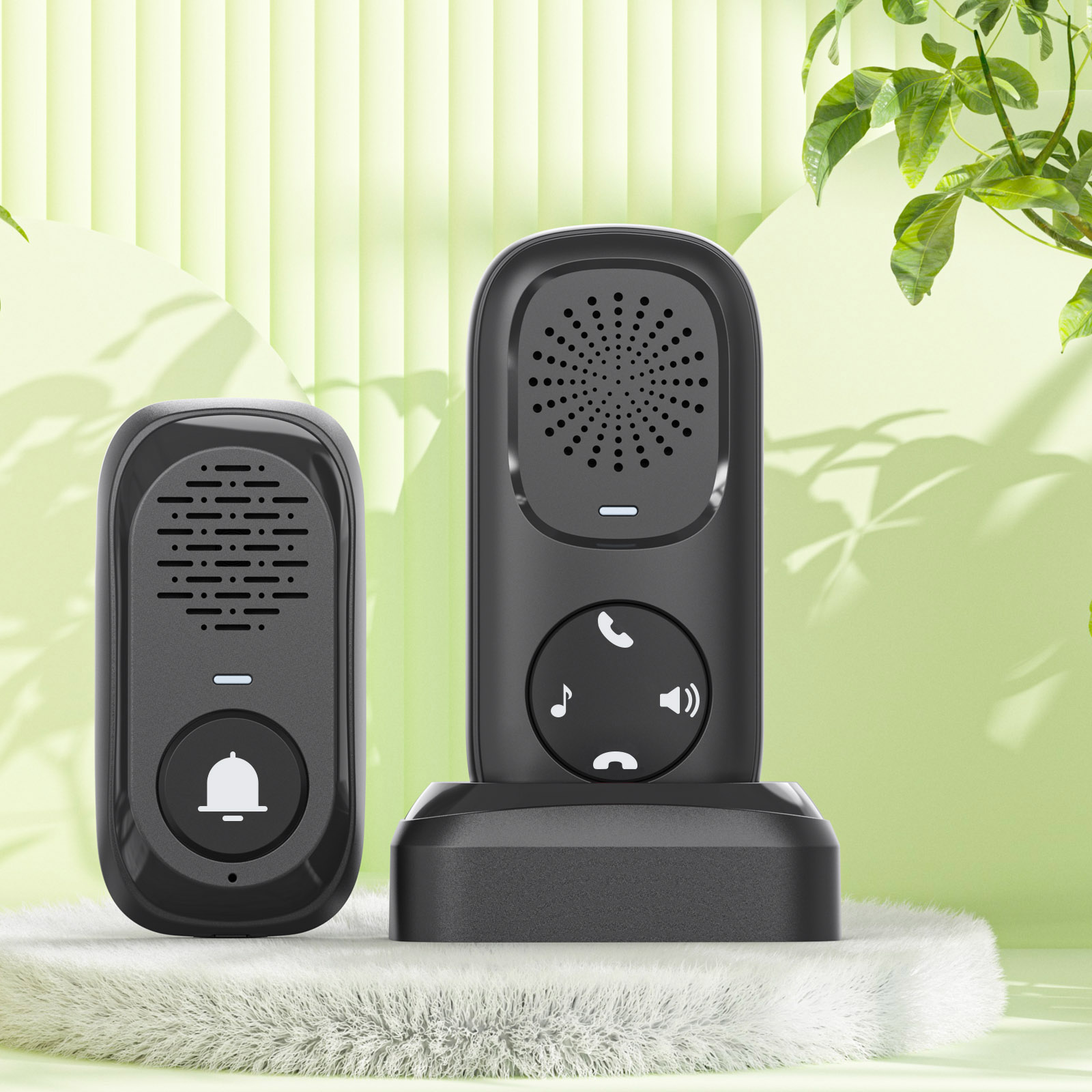 Full Duplex Intercom Wireless Doorbell, Distance Around 300 Meters ...