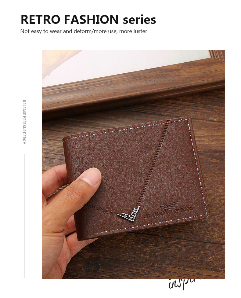Fashion Men Inserts Foldable Wallets Picture Coin Slim Purses Business ...