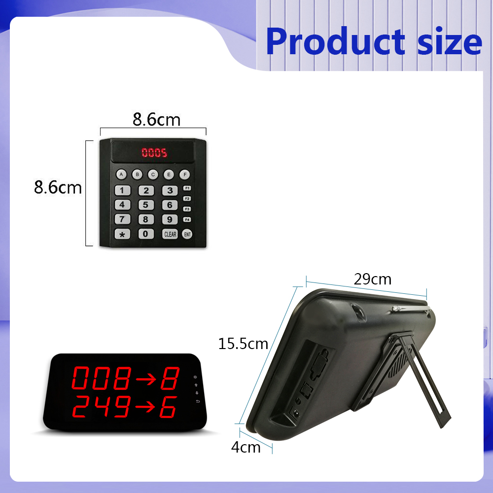 Queue Wireless Calling System for Restaurant Hospital Kitchen Call ...