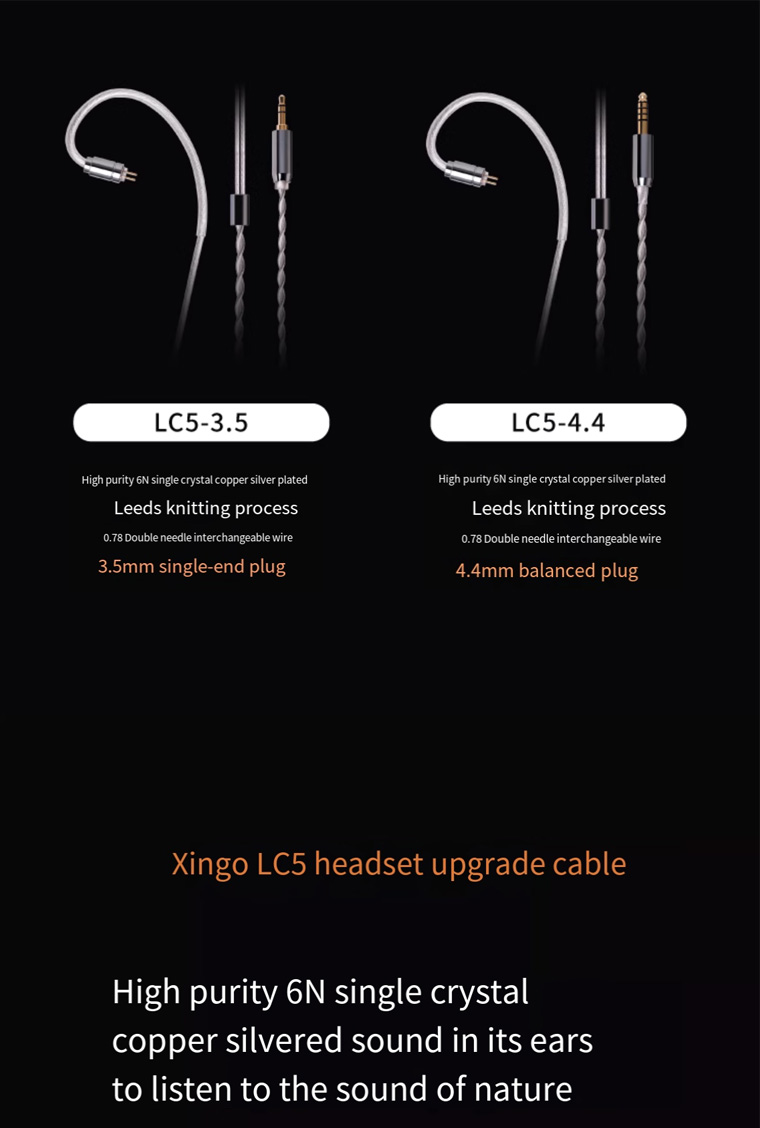 SIMGOT LC5 headphone cable Convertible cable Upgrade cable 4.4mm/3.5mm | Shopee Malaysia