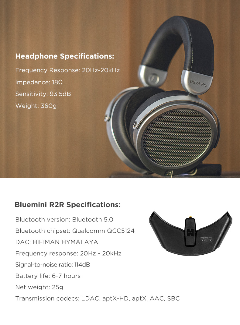 HIFIMAN Deva-Pro Over-Ear Full-Size Open-Back Planar Magnetic Headphone ...