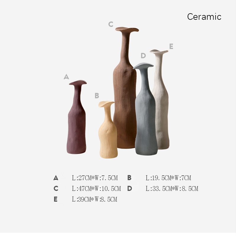 PASU BUNGA RUANG TAMU AESTHETIC, MORANDI INSPIRED CERAMIC VASE, MULTI ...