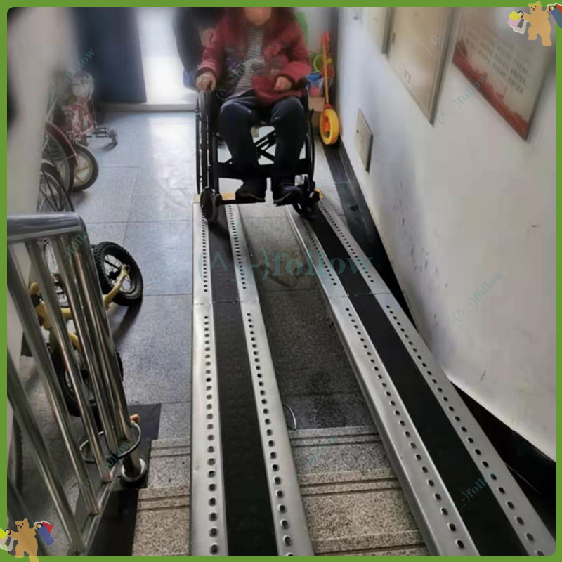 Wheelchair Upstairs Portable Barrier-Free Ramp Board Motorcycle ...