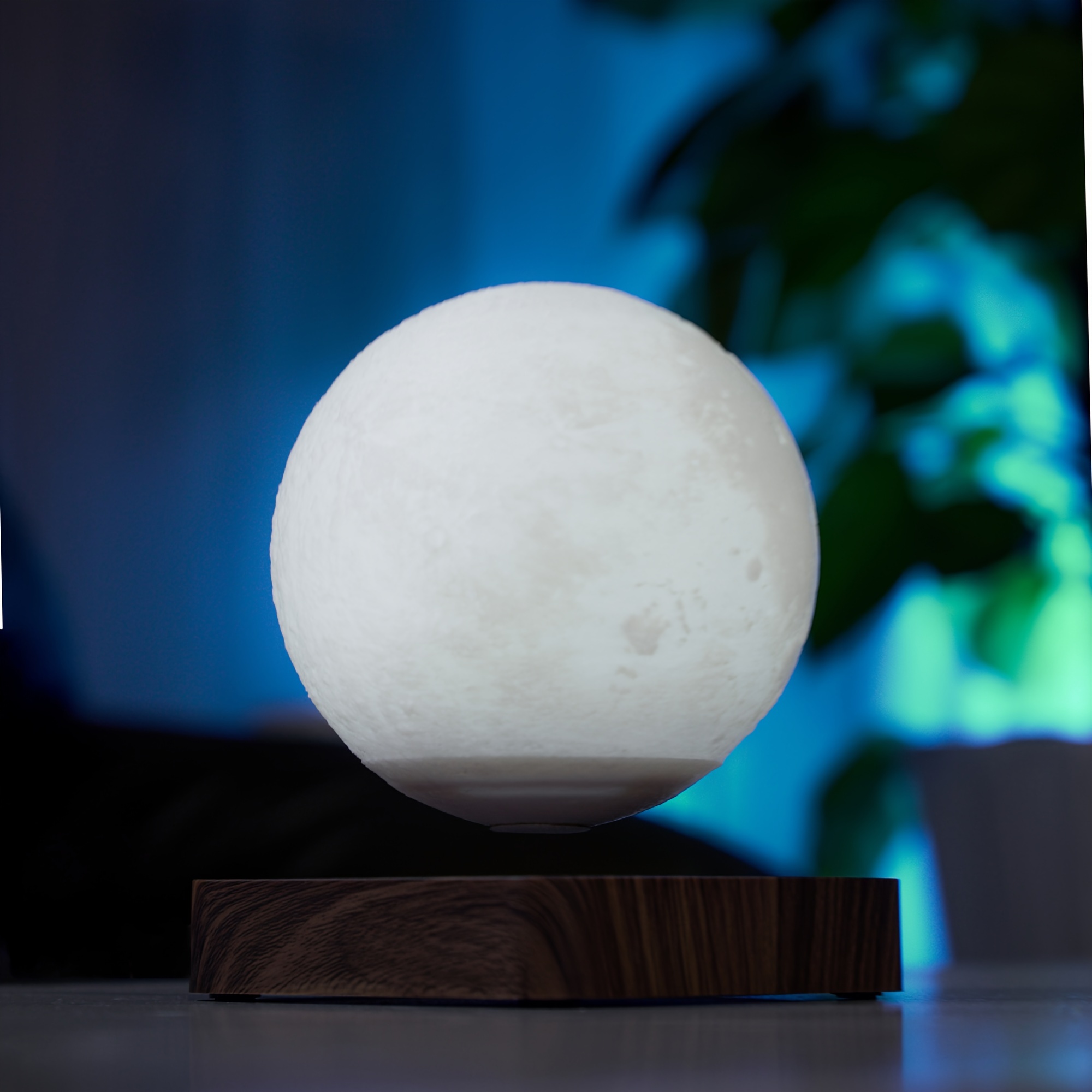 Levitating Moon Table Lamp Magnetic Floating Night Light With 3 ...