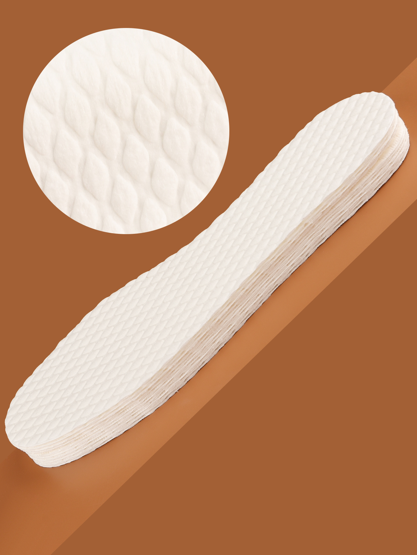 5 Pairs Disposable Wood Pulp Insoles, Barefoot Single Shoes, Ultra-Thin ...