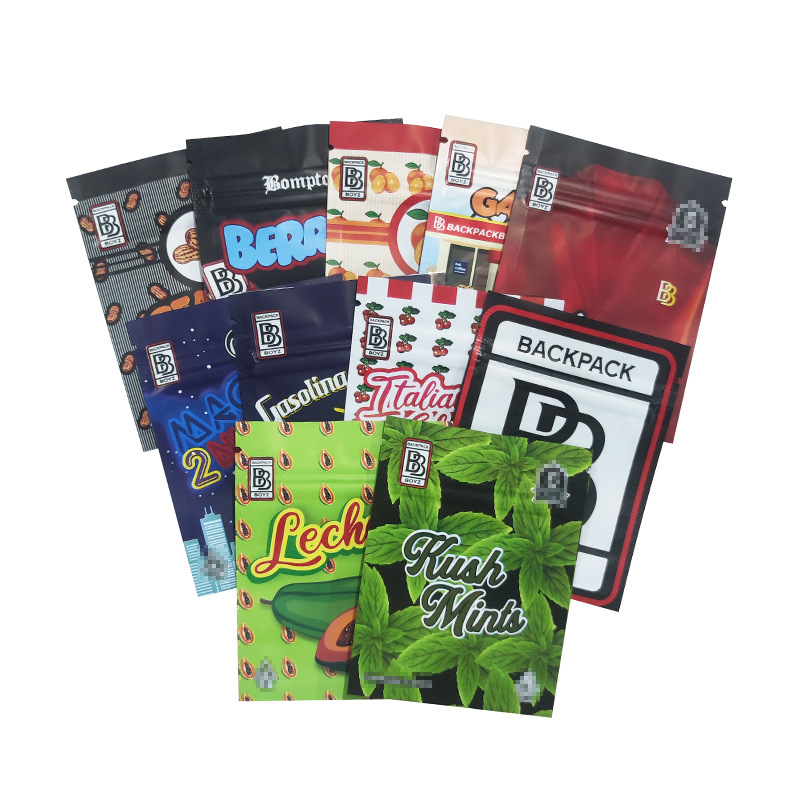 100pcs Mylar Bags Candy cbd Bag 7x9cm Ziplock Packaging Bag Reasealable ...