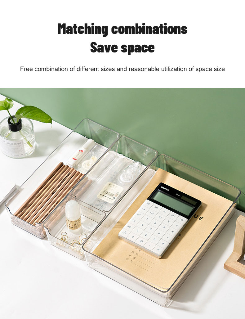 Desktop Drawer Organizer – Transparent Partition Box for Kitchen ...