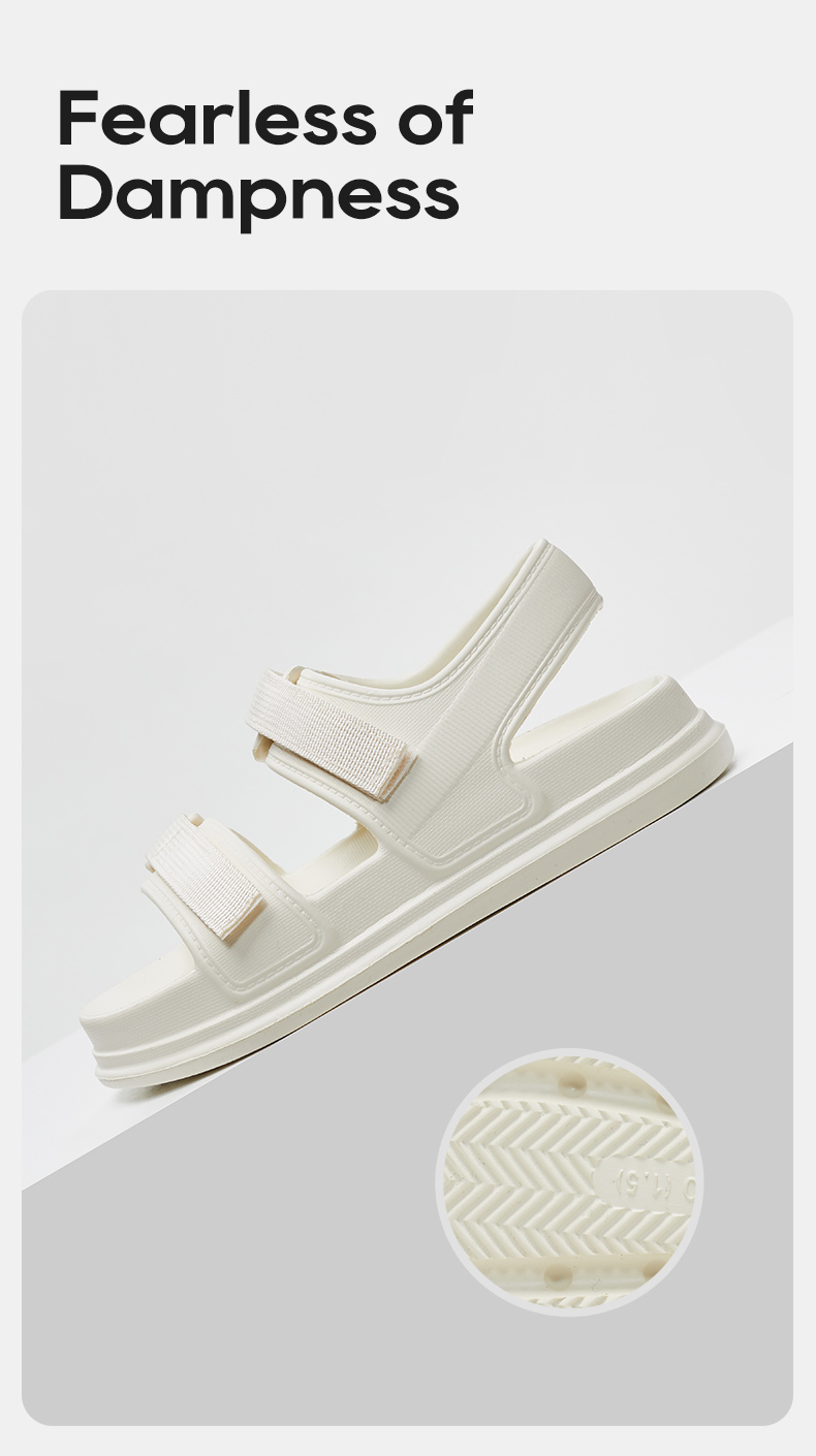 UTUNE Womens Sandals Strip Beach Style Sandal Casual Soft Sole Non-Slip ...