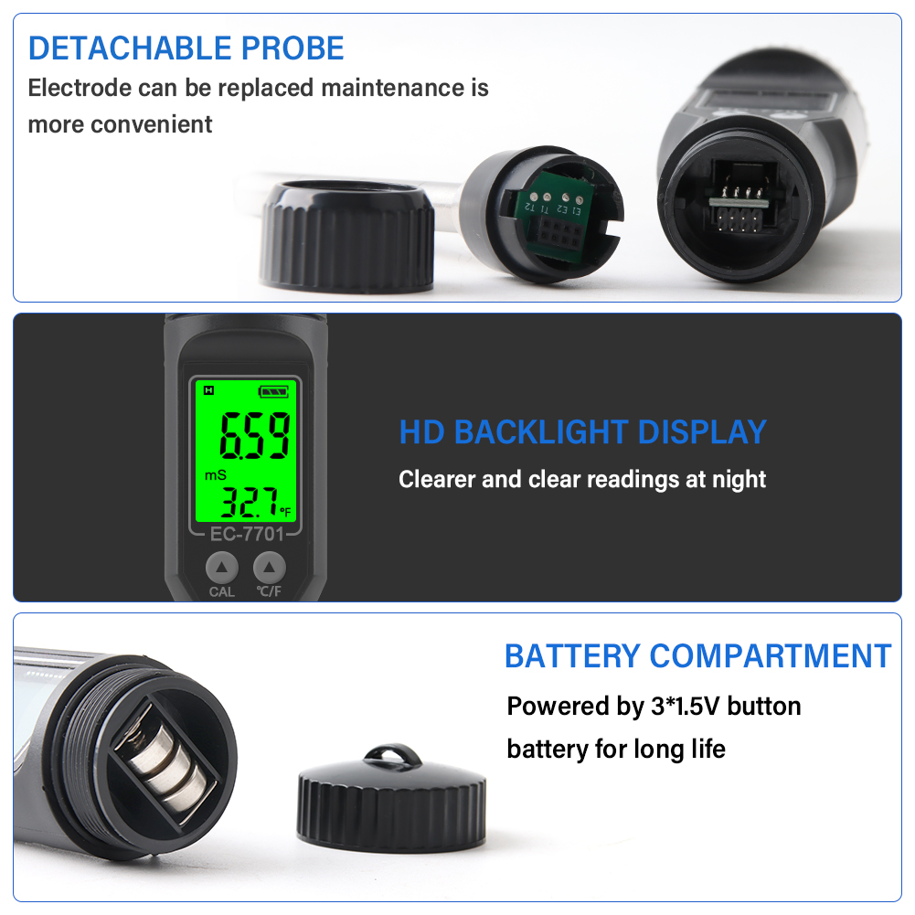 YIERYI Digital Soil Meter, Soil EC Meter, EC Conductivity TesterEC ...