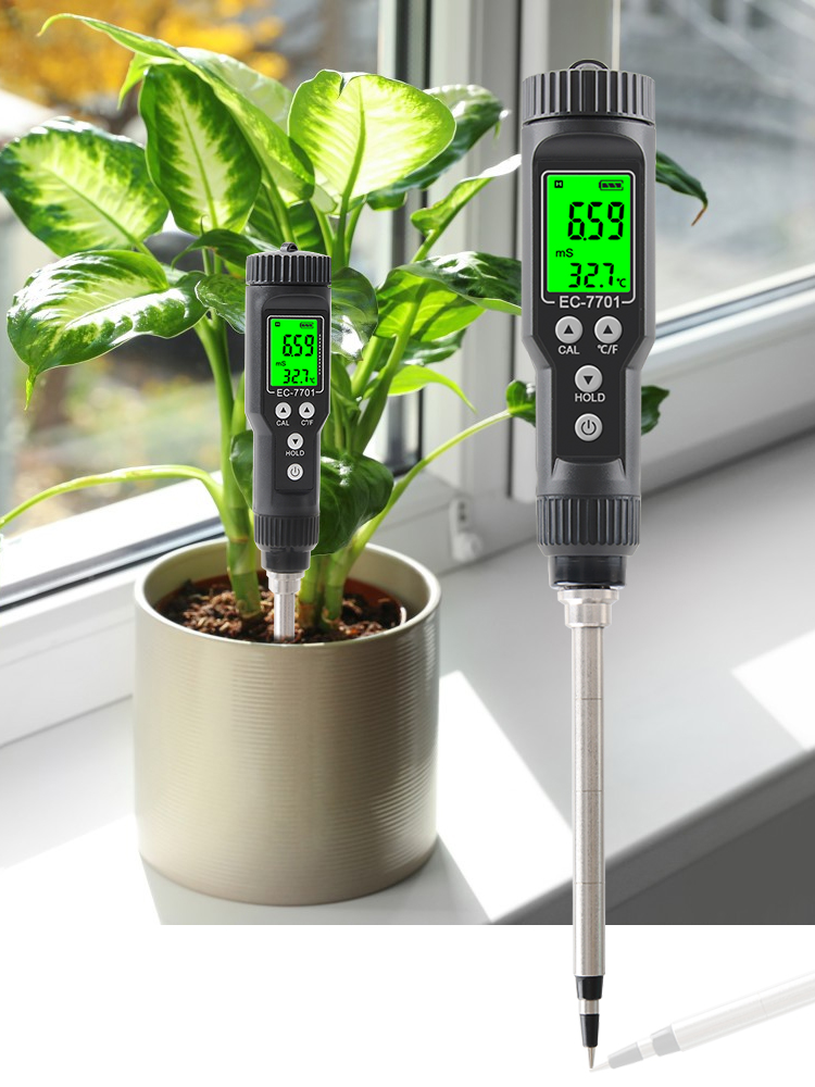 YIERYI Digital Soil Meter, Soil EC Meter, EC Conductivity TesterEC ...