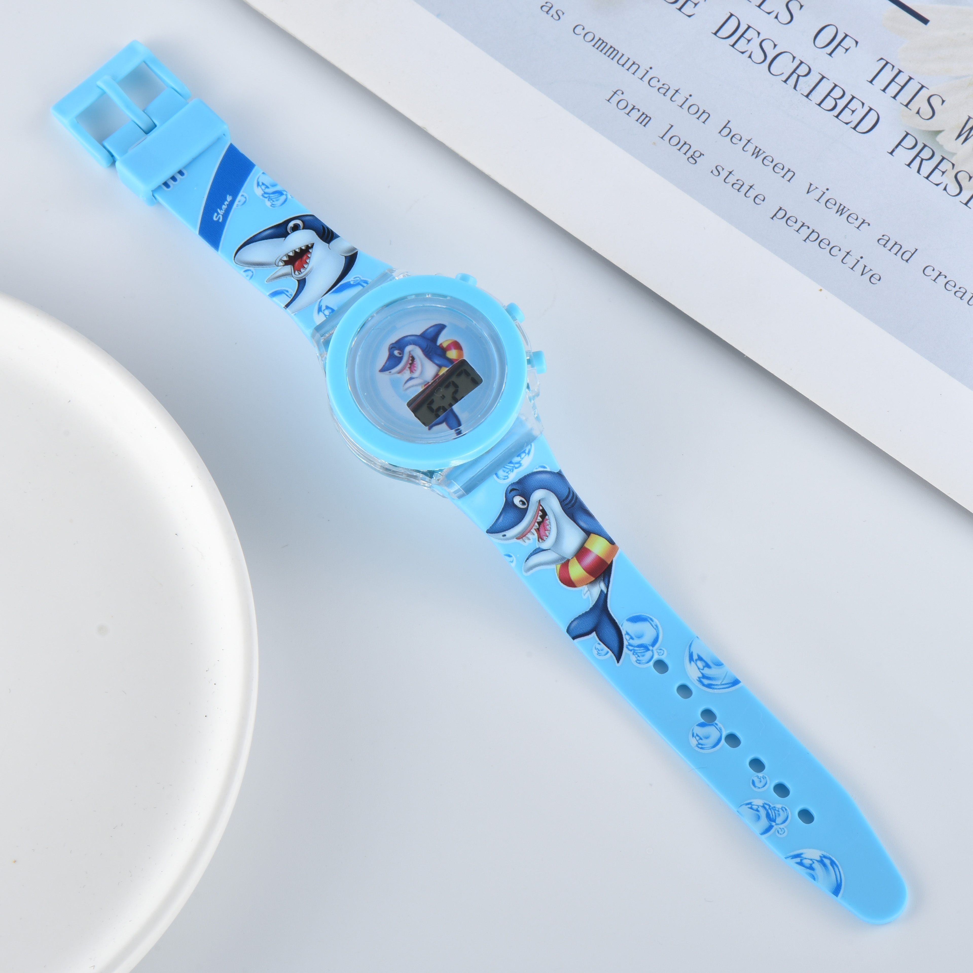 Cute Unicorn Luminous Digital Watch, Cartoon Animal Luminous Silicone ...