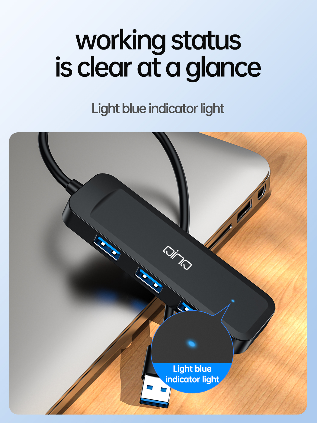 Ready Stock QINQ USB 3.0 1pc 4 Port USB Hub Splitter | Shopee Malaysia