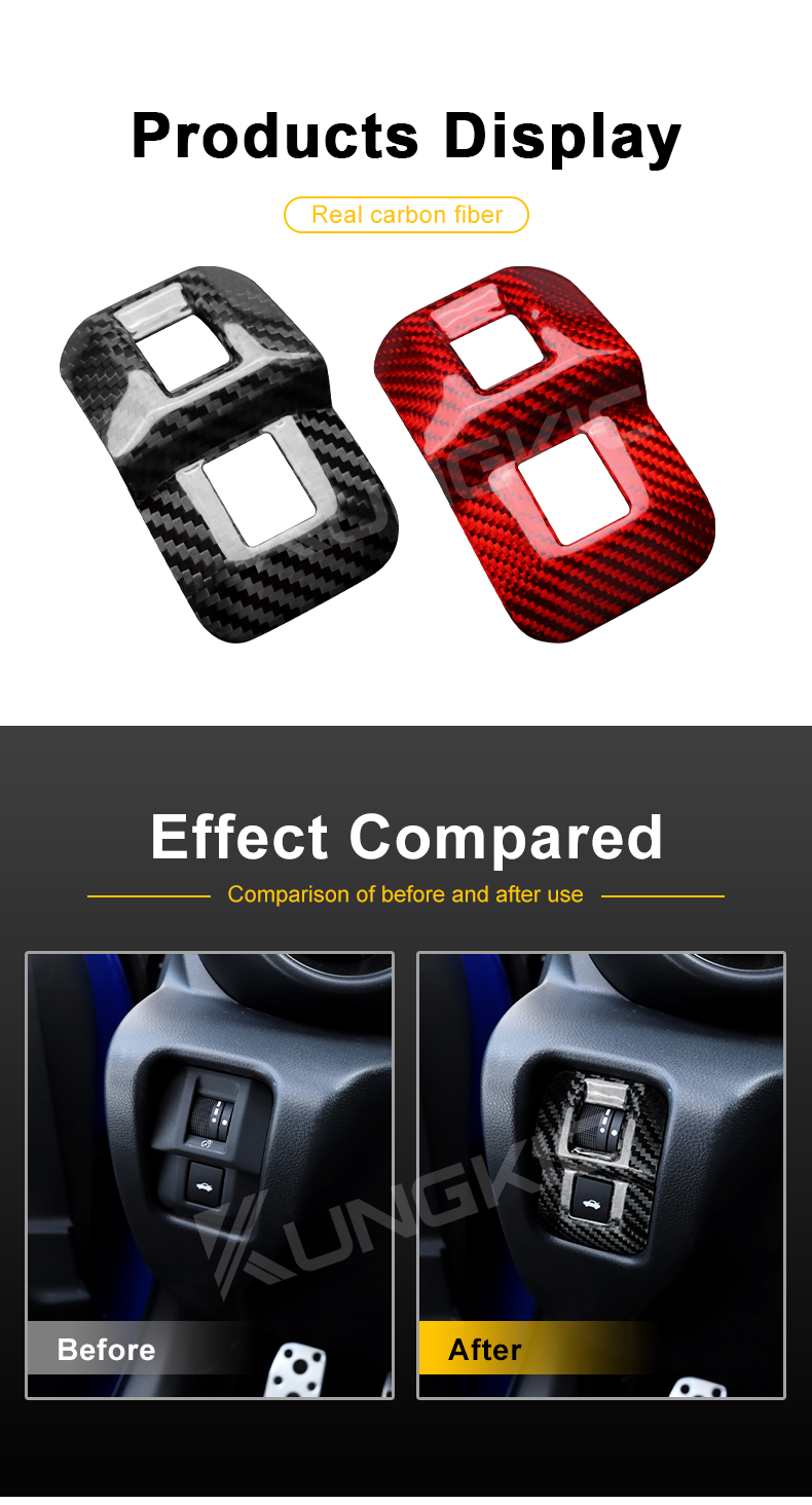 KUNGKIC Real Dry Carbon Fiber For Subaru BRZ Toyota GR86 2021-2024 Car ...