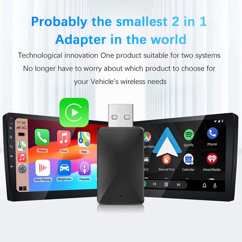 Wireless CarPlay android auto adapter for factory wired car, wireless ...