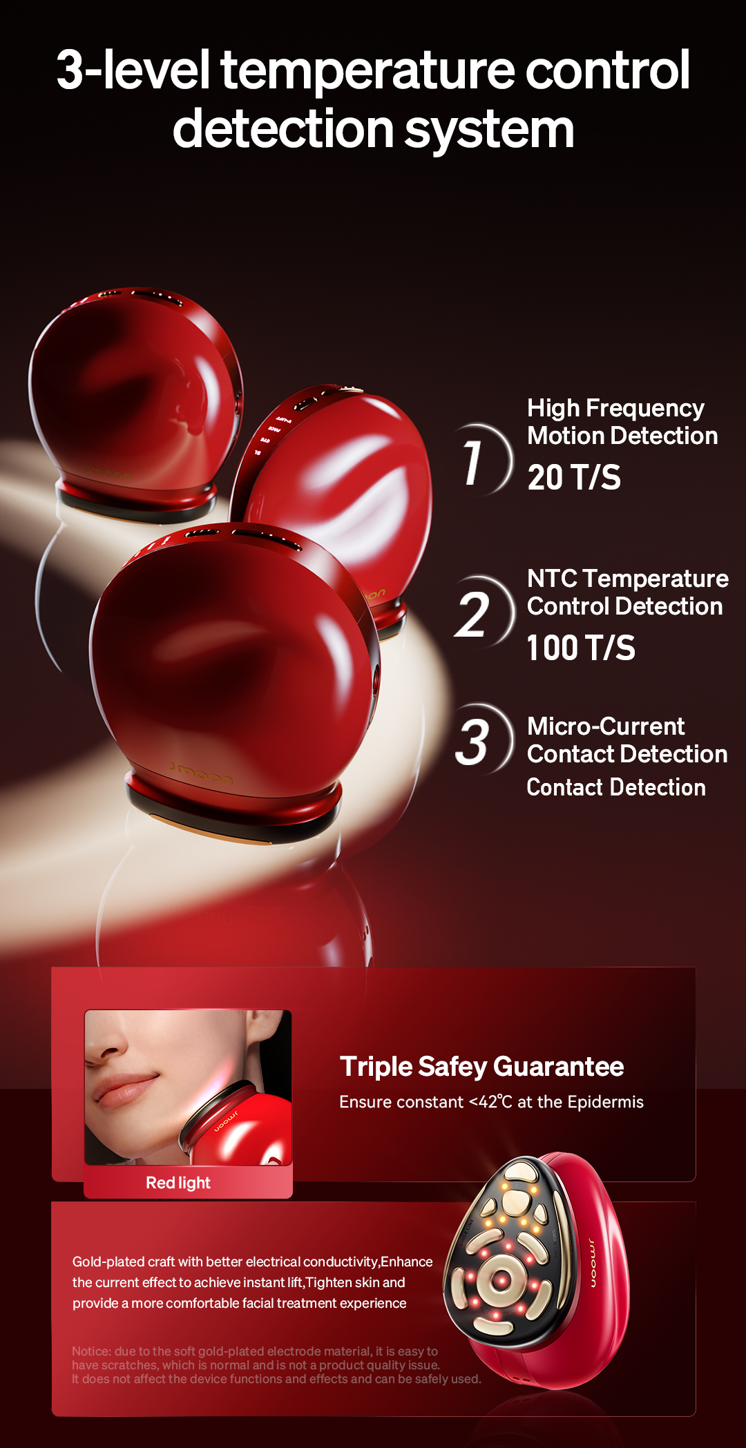 Jmoon Iron Beauty Device 3x Lift and Tighten Skin Home Use RF Beauty ...