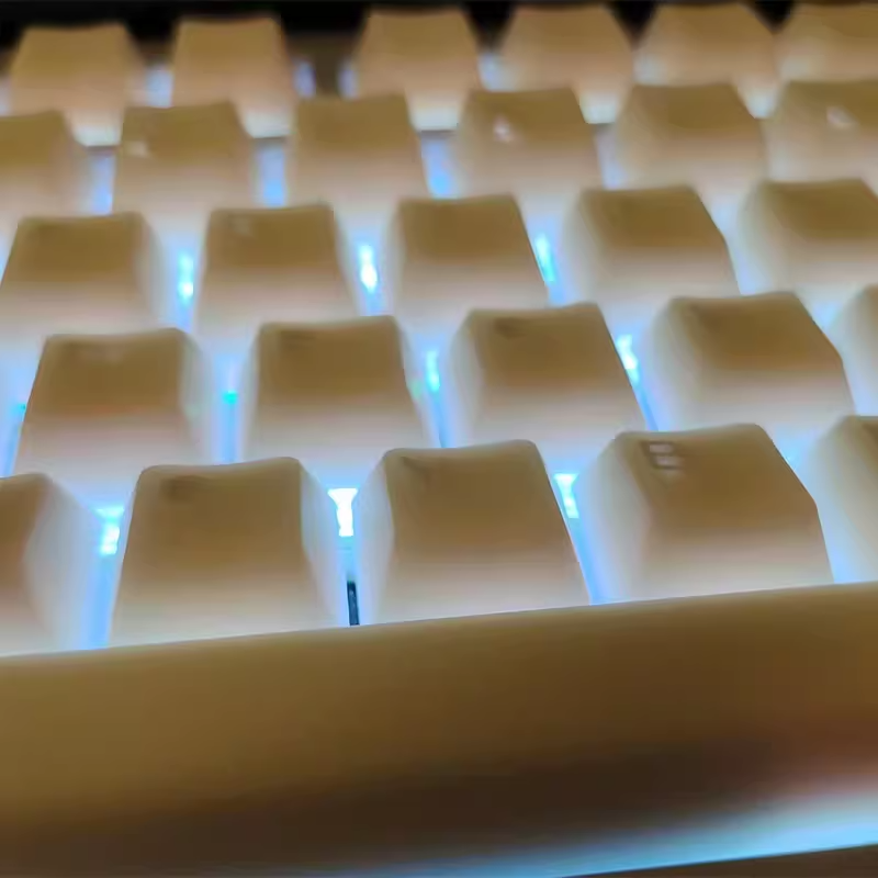 114 Keys white Round Front Keycaps Ice Translucent Cherry Profile ...