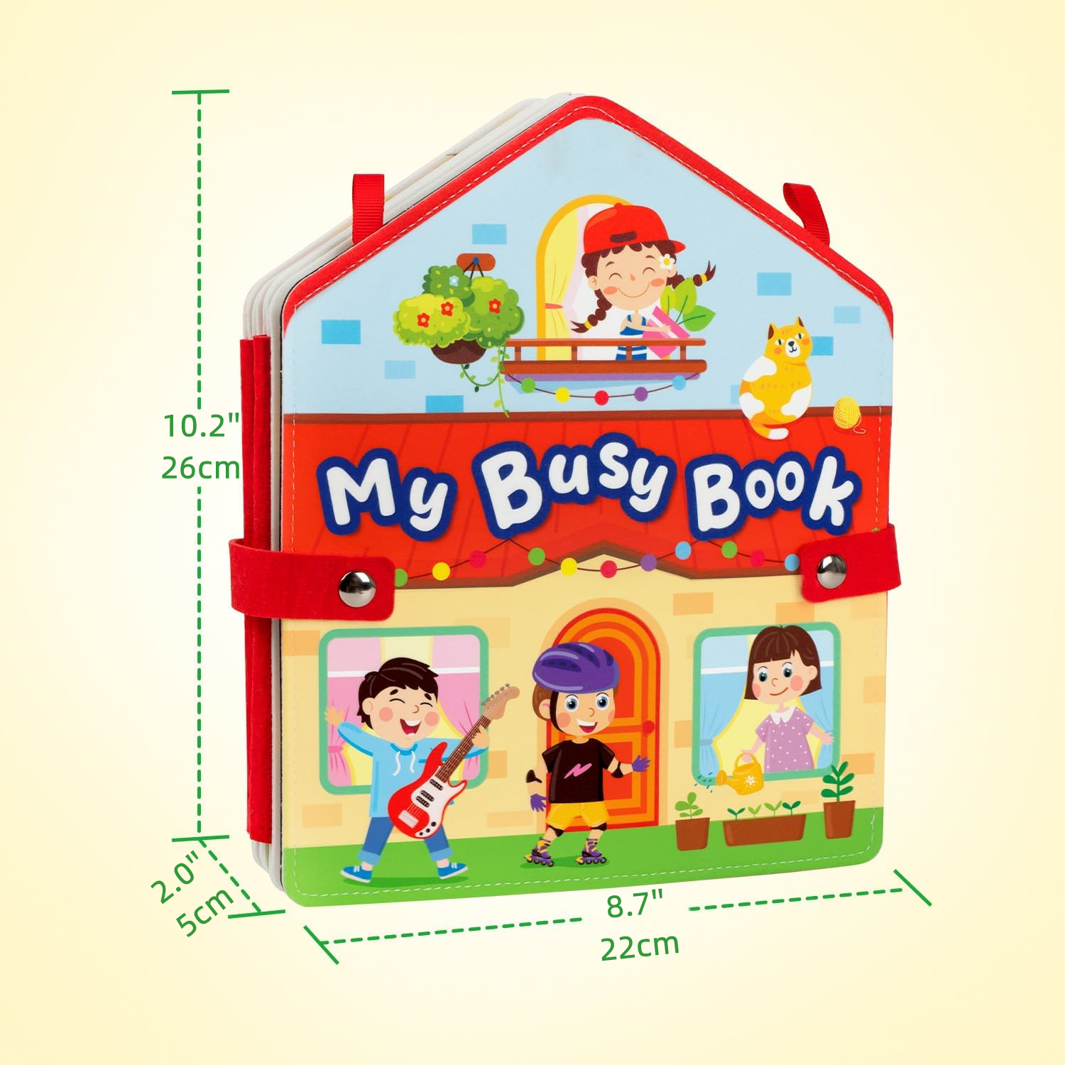 Toddler Felt Montessori Busy Book Fine Motor Skill Quiet Book Binder ...