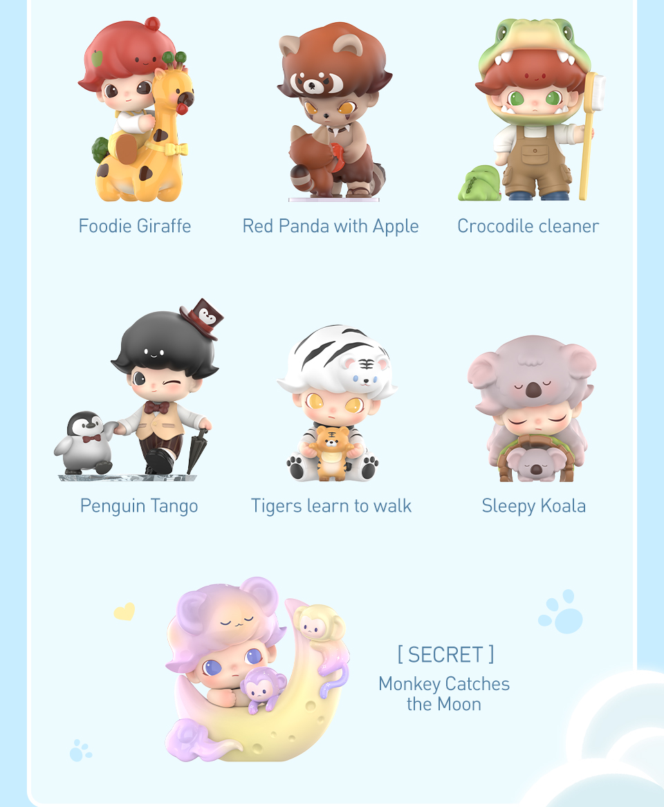 POP MART DIMOO Animal Kingdom Series Blind Box Action Toys Figure ...