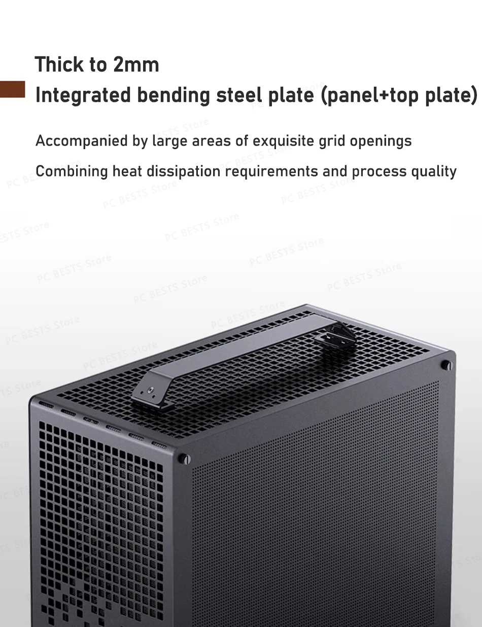 JONSBO Z20 MATX Case Portable Side View Small Case Office Gaming about 20L/detachable carrying ...