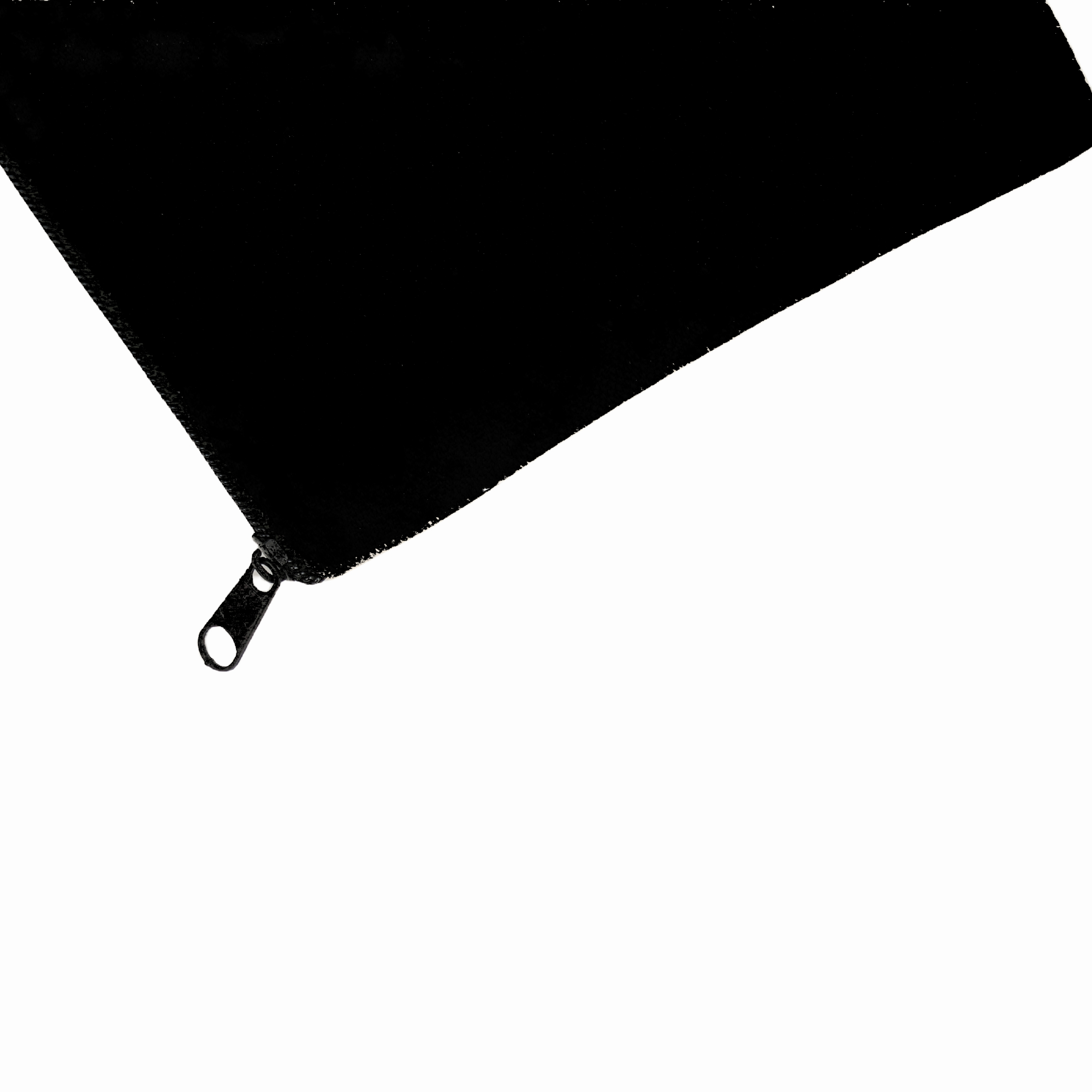 10PCS Black Canvas Zipper Bags Multifunctional Blank DIY Craft Pouches ...