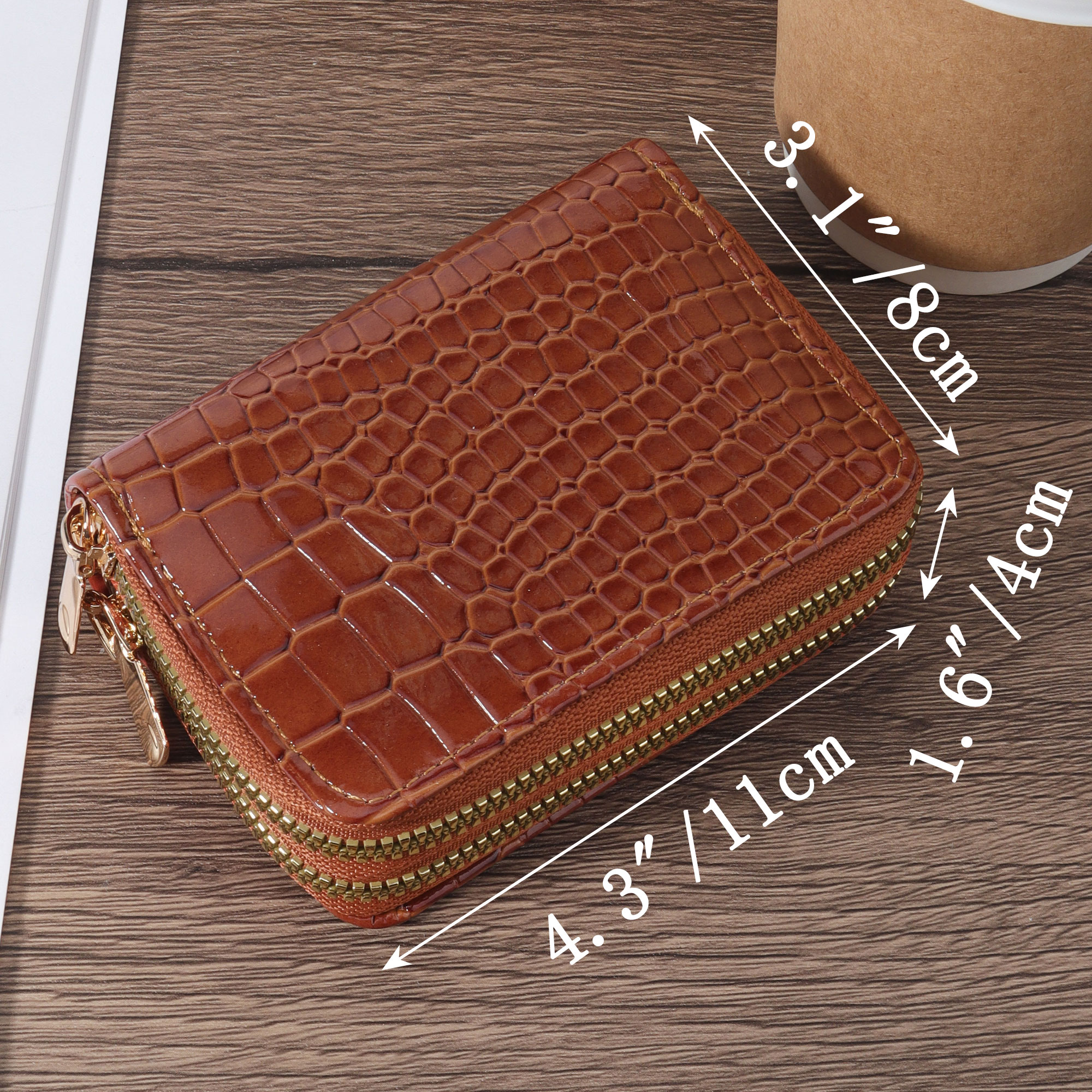 New fashionable and high-quality leather women's credit card wallet ...