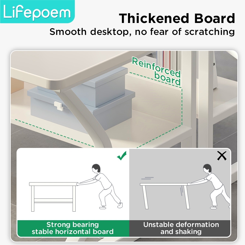 Gaming Table Meja Gaming 140CM Computer Table Anti-Scratch Table C ...