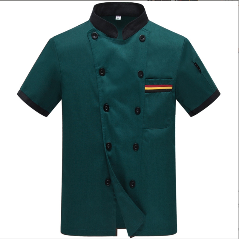 Ready Stock Chef uniform short-sleeved chef costume set for girl women ...