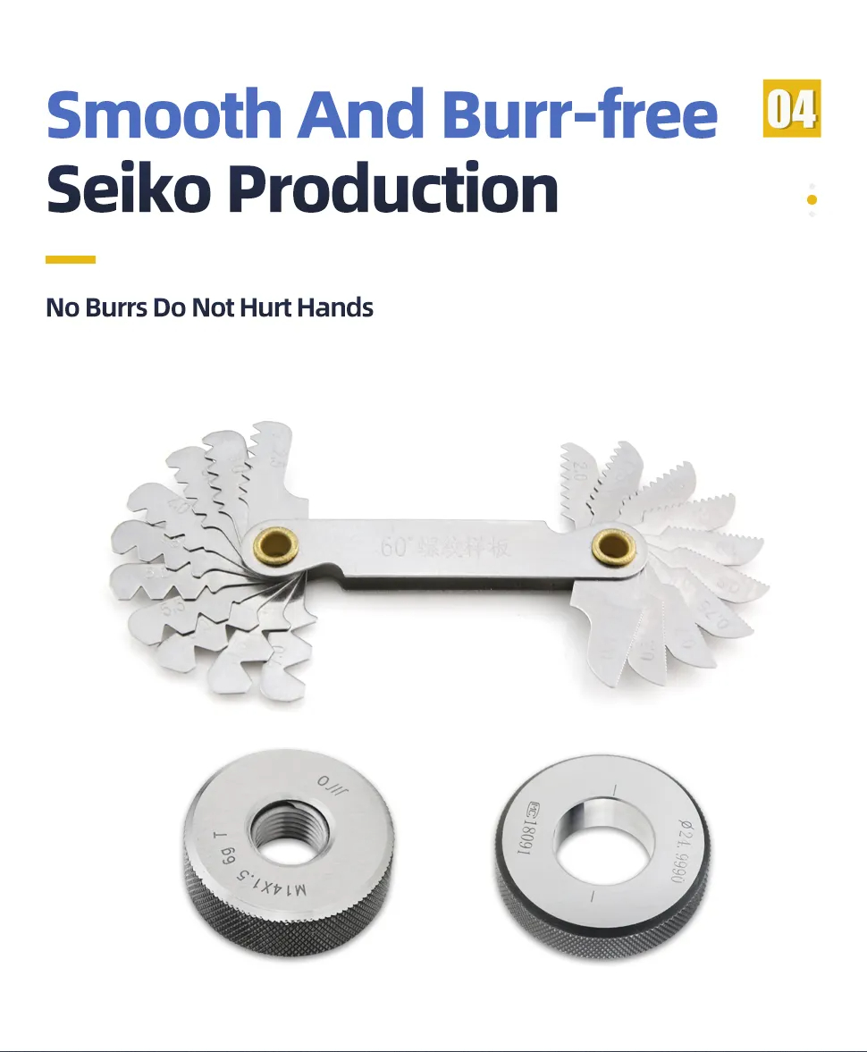 Thread Plug Gauge Metric Imperial MM Gear Tooth Screw Pitch Gage ...