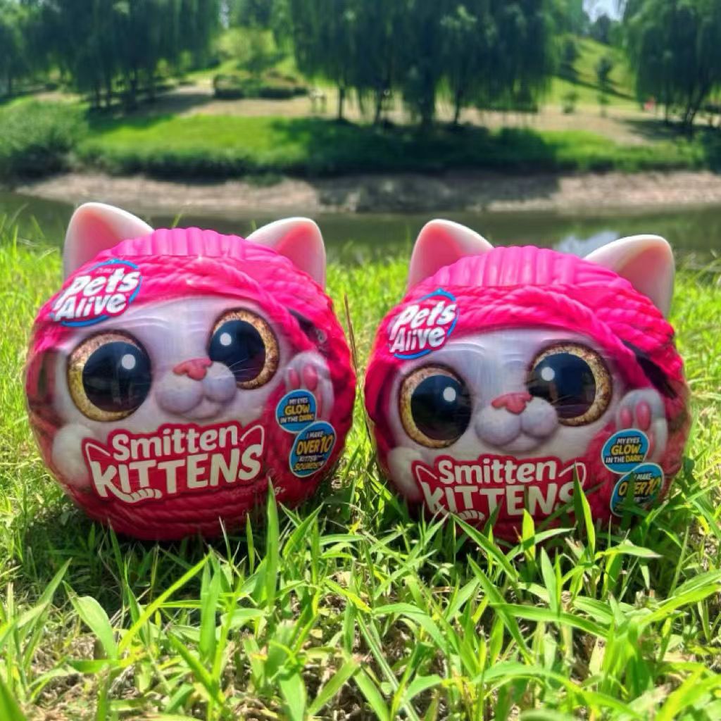 Pets Alive Smitten Kittens Surprise by ZURU Nurture Play Soft Toy ...