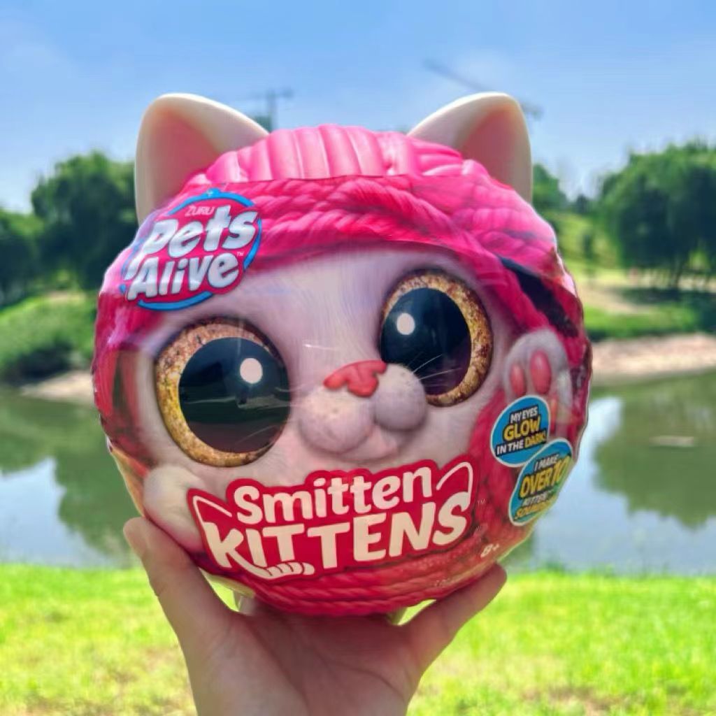 Pets Alive Smitten Kittens Surprise by ZURU Nurture Play Soft Toy ...