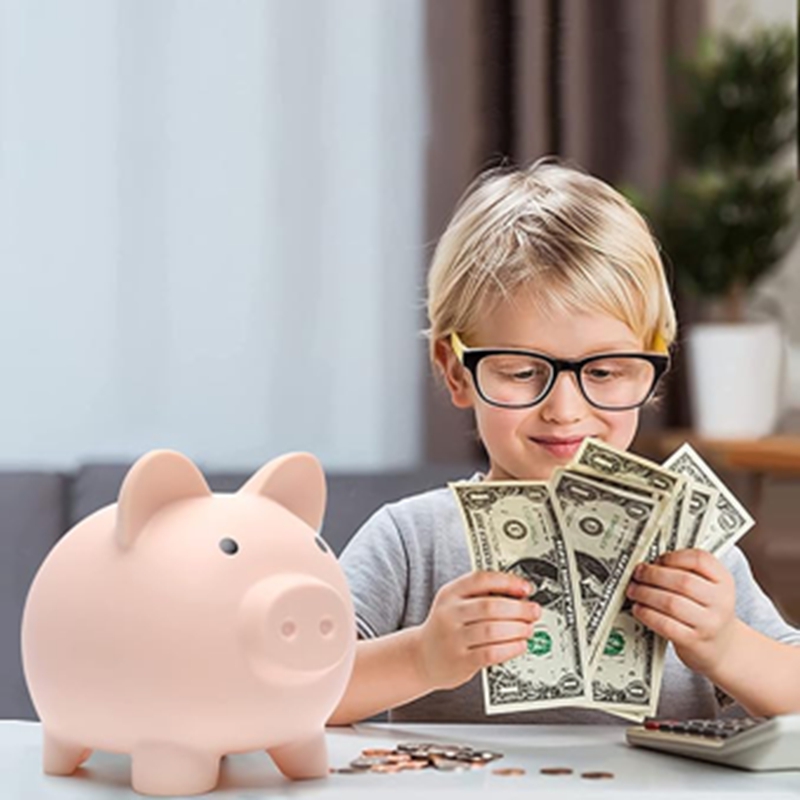 Cute Piggy Bank, Coin Bank for Boys and Girls, Children's Plastic ...