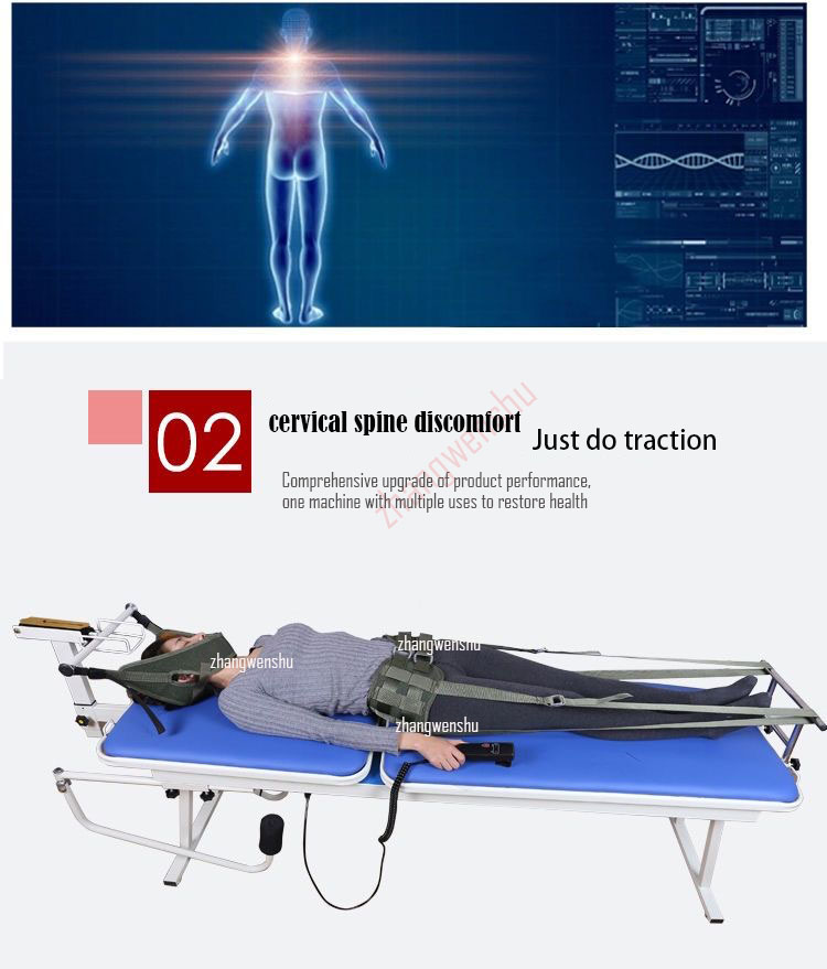 New multifunctional electric traction bed Cervical vertebrae and lumbar ...
