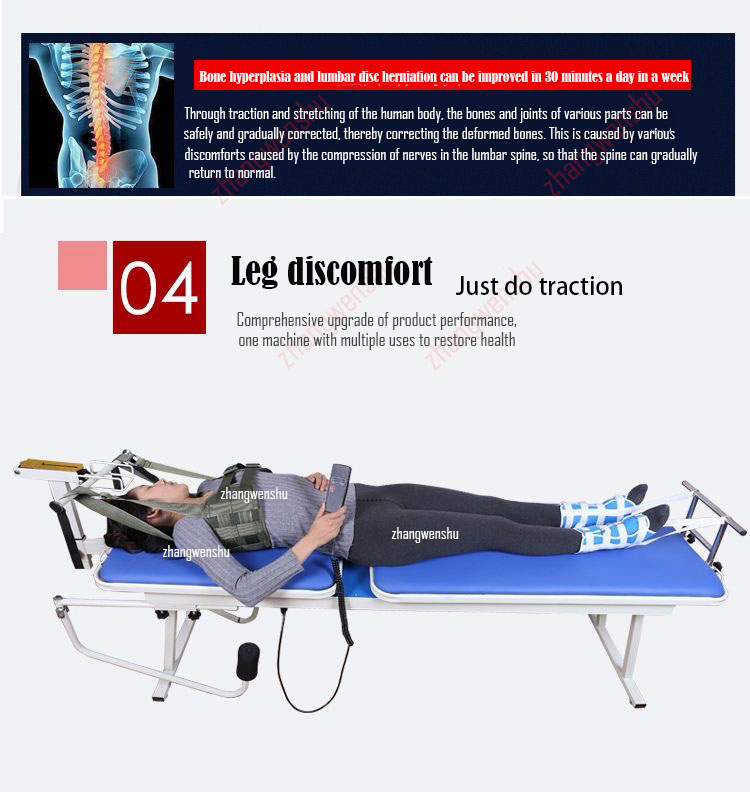 New multifunctional electric traction bed Cervical vertebrae and lumbar ...