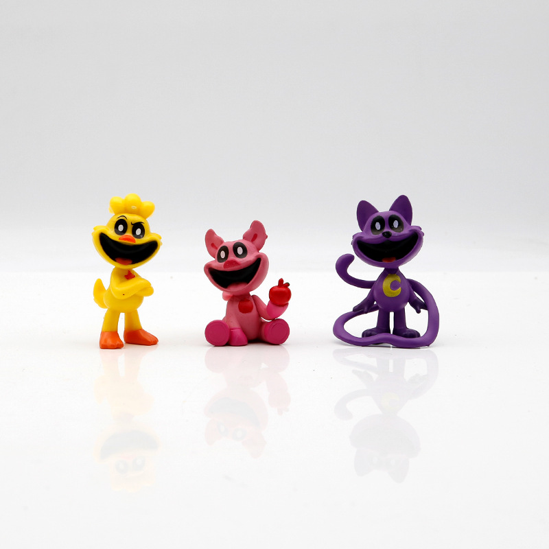 8Pcs/Set Smiling Critters Horror Game Action Figure Toy Anime Kawaii ...