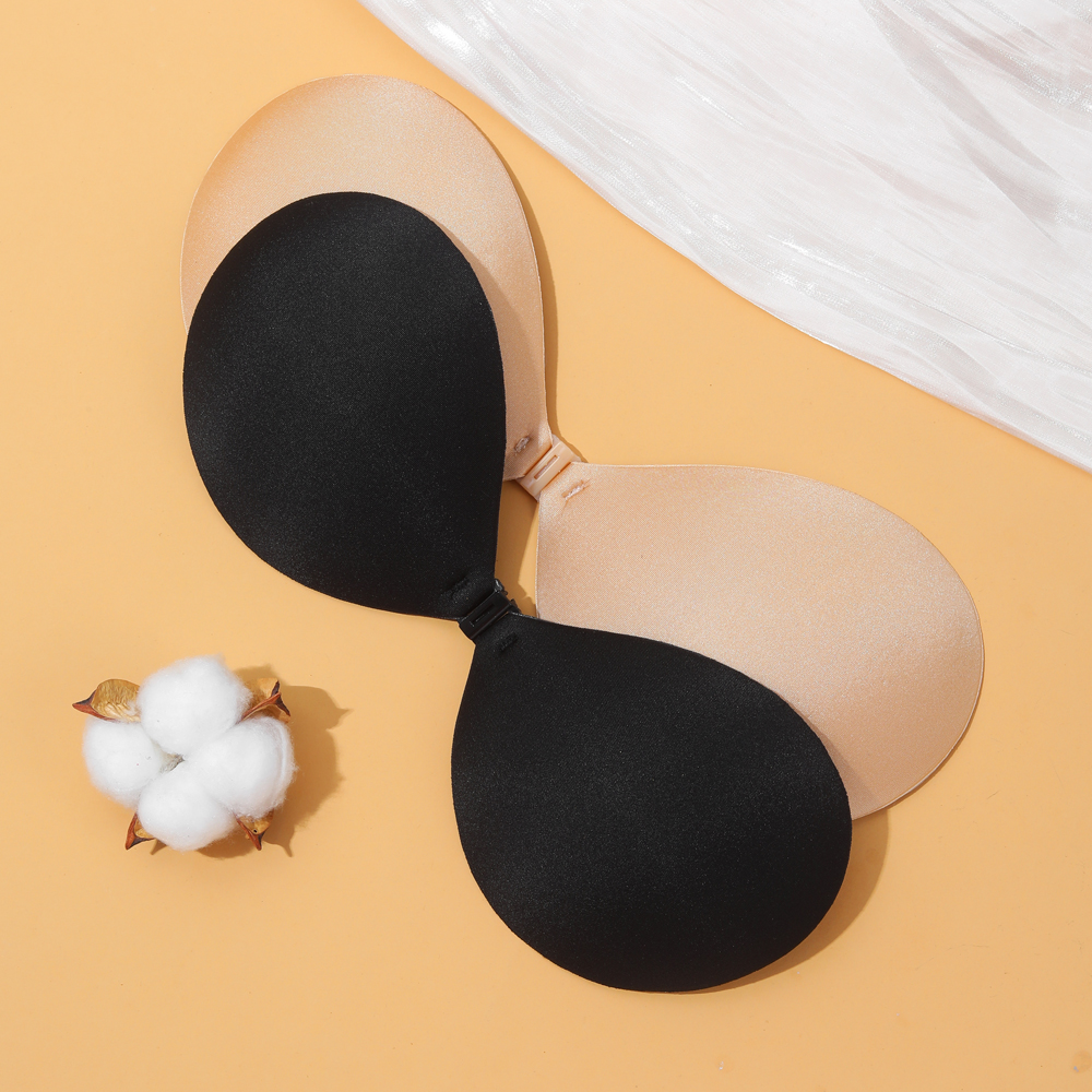 1 Pair Ladies Bra Invisible Push-Up Bra Reusable Strapless Seamless ...