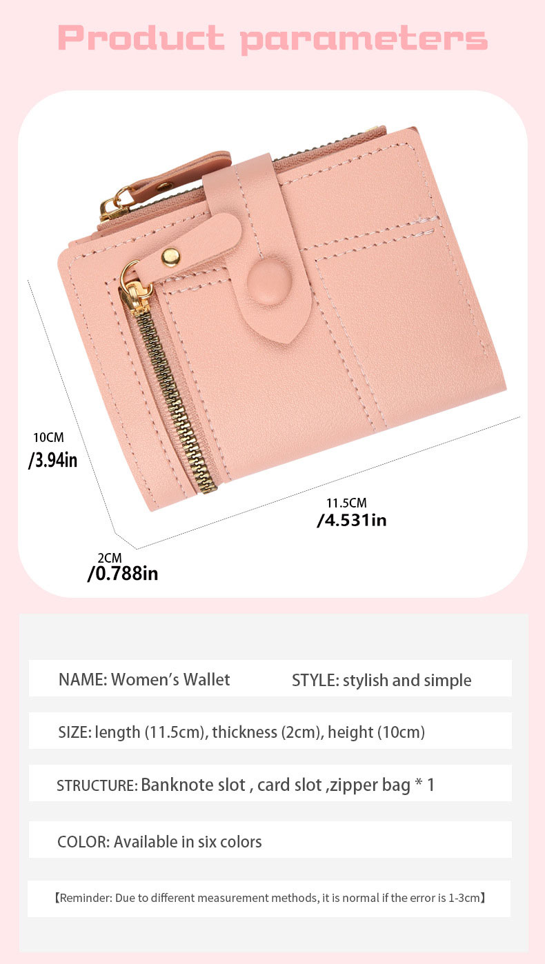 Elegant Summer 2025 Women's Large Capacity Wallet Snap Closure Multi ...