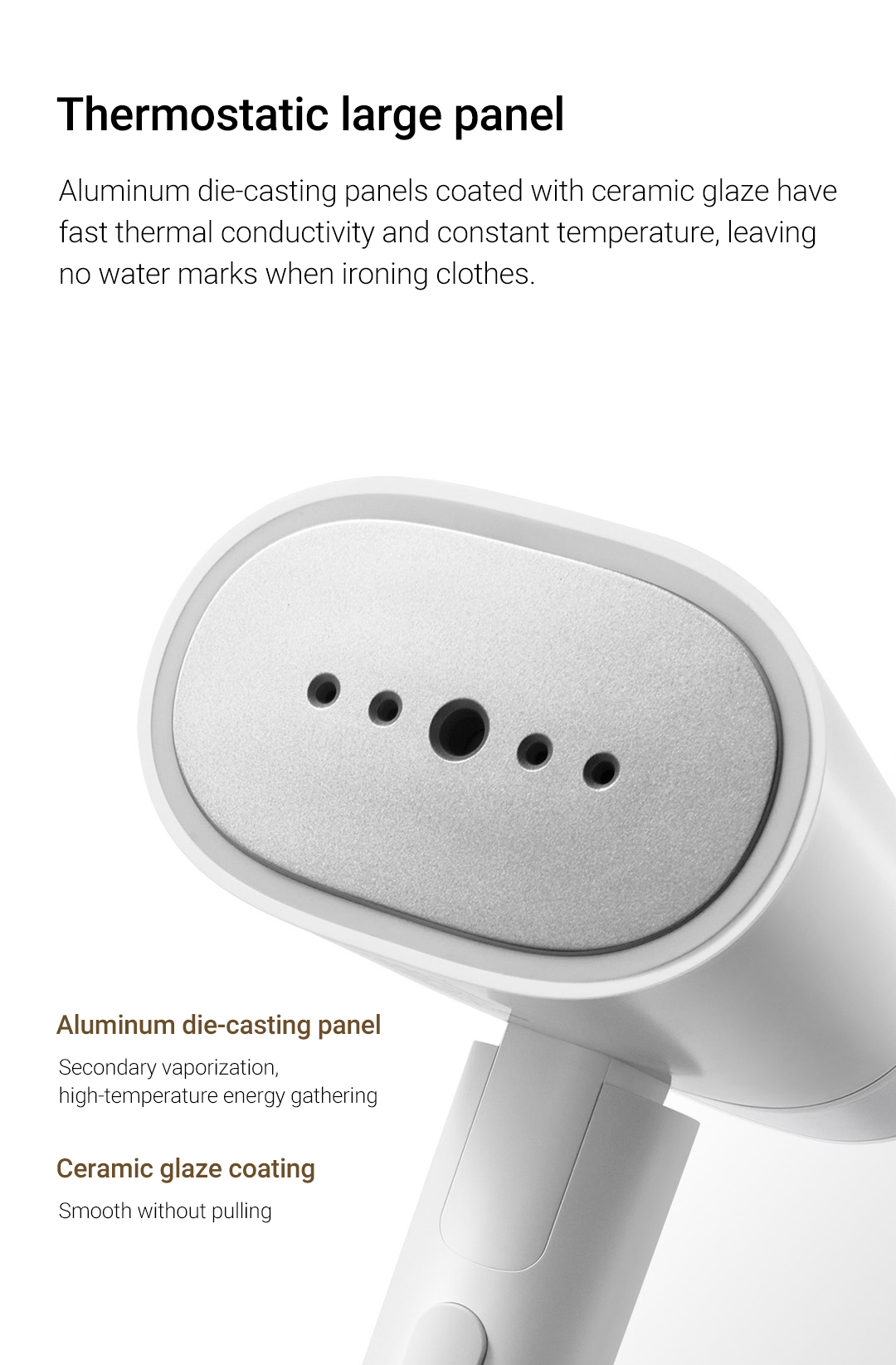 Xiaomi Mijia Handle Steamer for Clothes 1200W 99.9% Sterilization/Mite ...