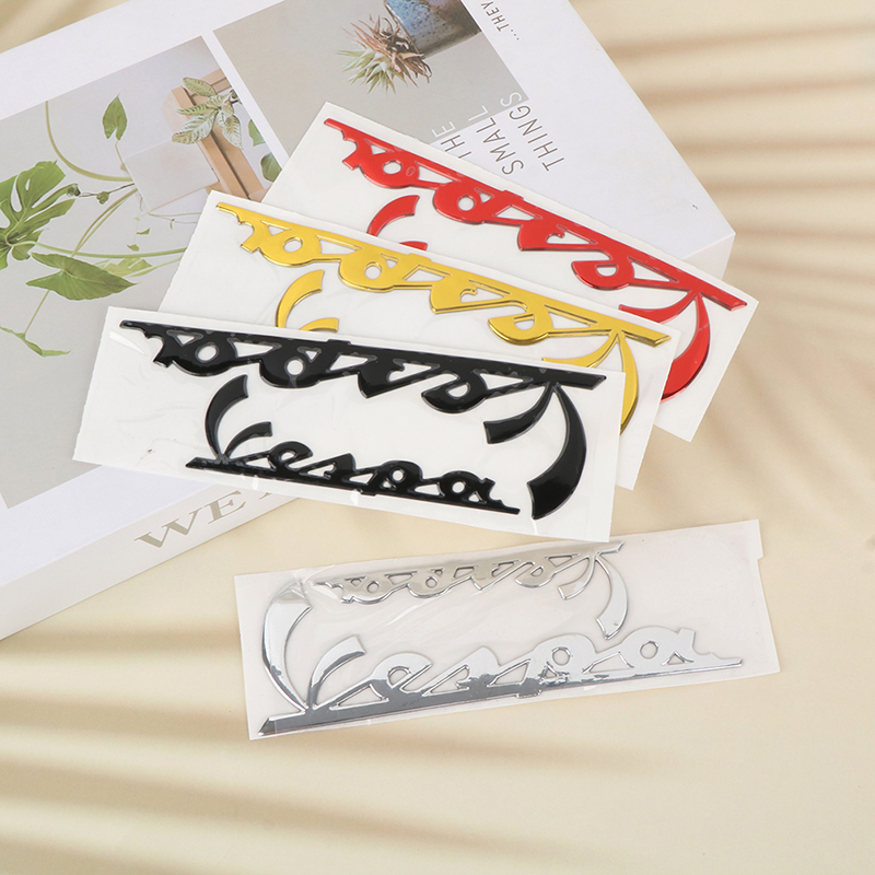 Vespa Emblem Sticker Decals 3D for Vespa GTS LX LXV Sprint Primavera 50 ...