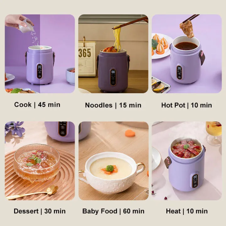 【Malaysia Spot Sale】Mini Rice Cooker Portable Rice Cooker Electric ...