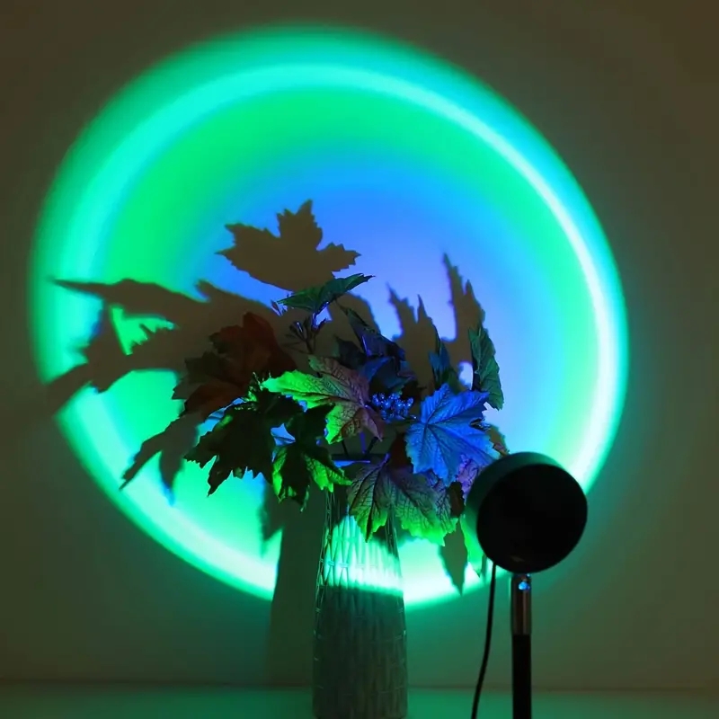 RGB 16-Color LED Sunset Projector Lamp - 1PC to Transform Your Room ...
